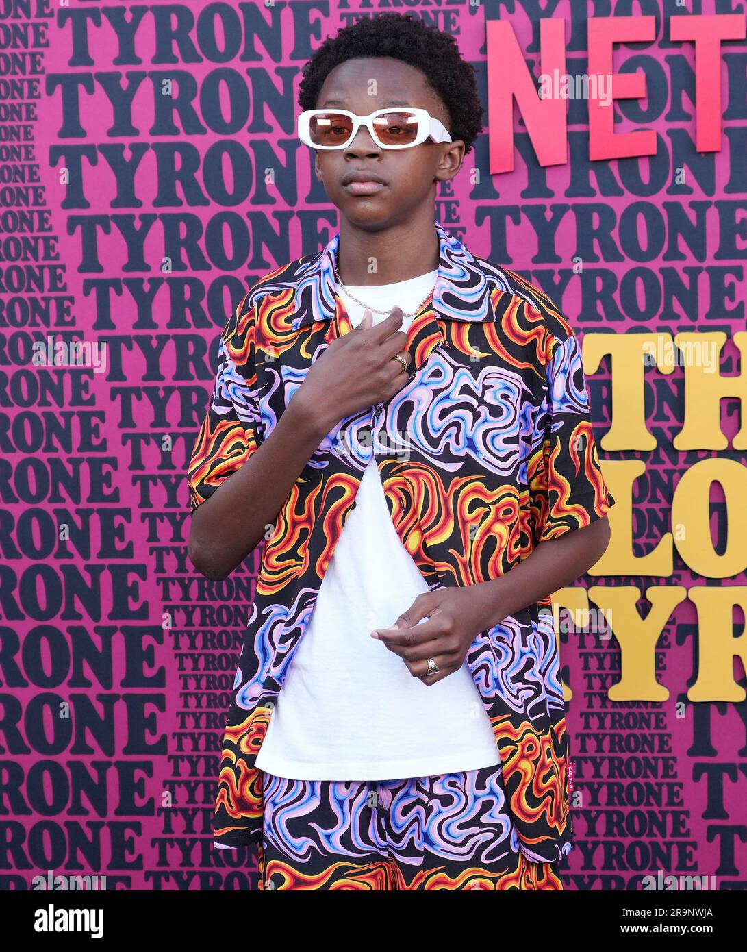 Los Angeles, USA. 27th June, 2023. Trayce Malachi arrives at the Netflix's THEY CLONED TYRONE ...