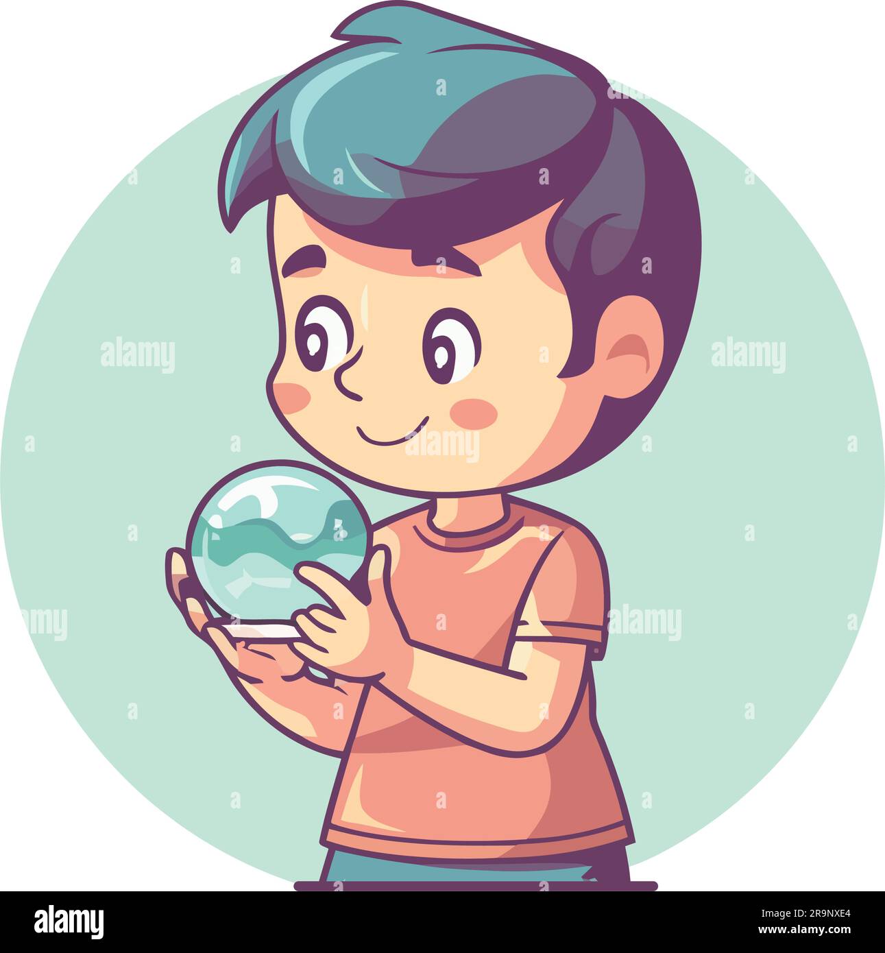 Boys holding Stock Vector Images - Alamy