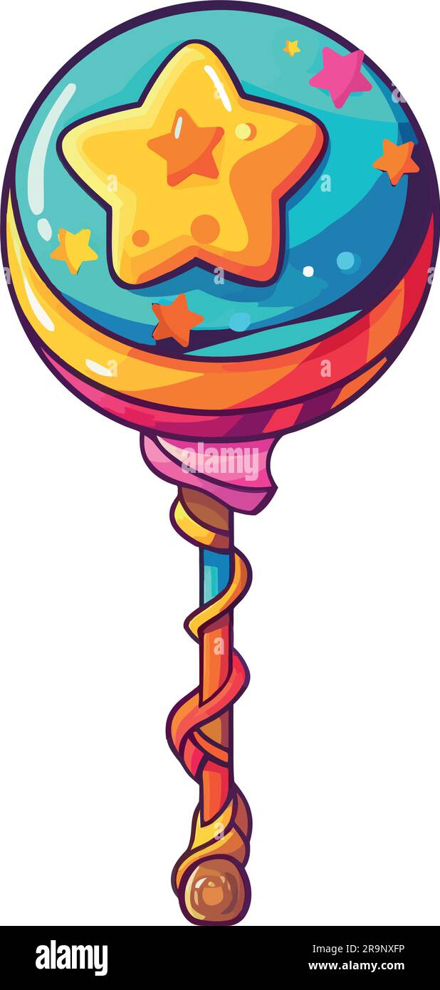 magic wand for kids over white Stock Vector Image & Art - Alamy