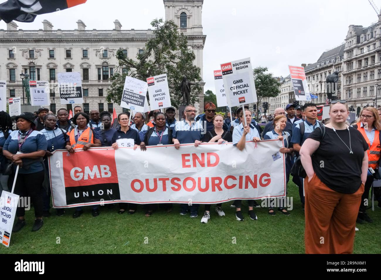 Parliament Square, London, UK. 28th June 2023. SOS: Save Our Steel ...