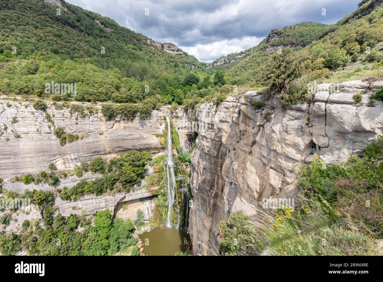 Salt de Sallent waterfall, Rupit, Barcelona, Spain Stock Photo - Alamy