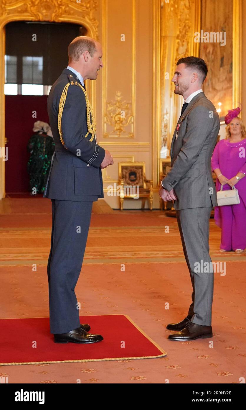 Andy Robertson, from Wilmslow, is made a Member of the Order of the ...