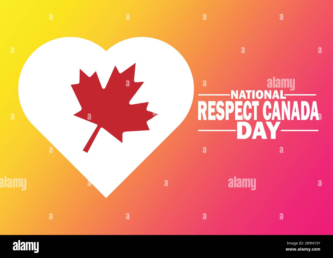 National Respect Canada Day. Holiday concept. Template for background ...