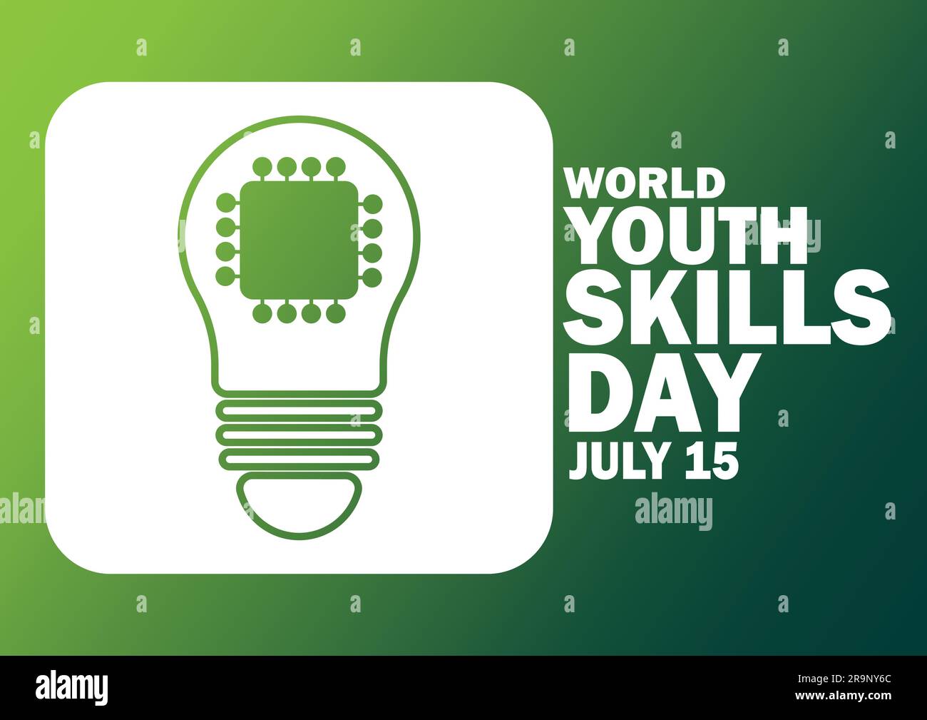 World Youth Skills Day vector illustration. July 15. Suitable for ...