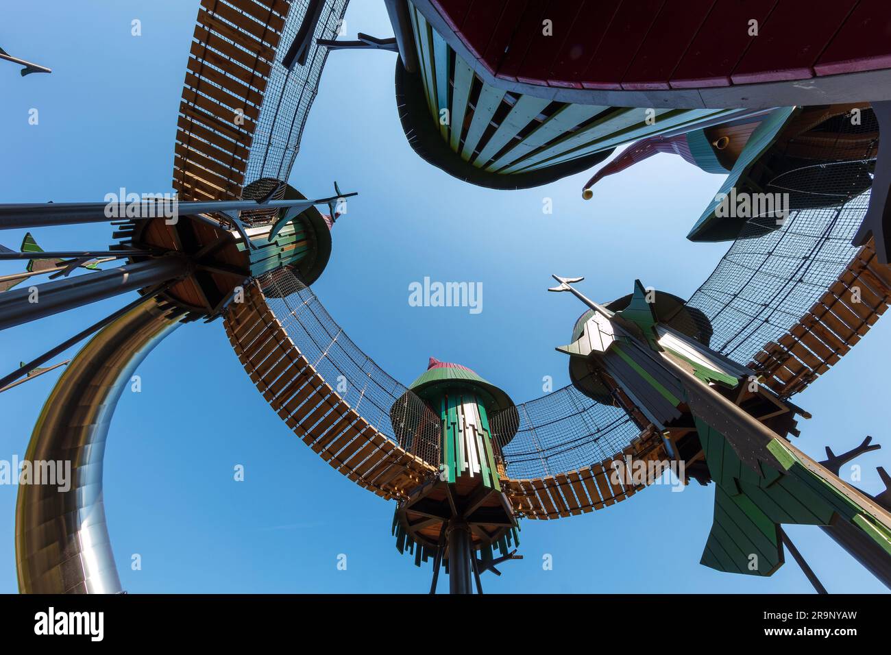 Daytime views of Lillidorei Village at The Alnwick Garden in Alnwick ...