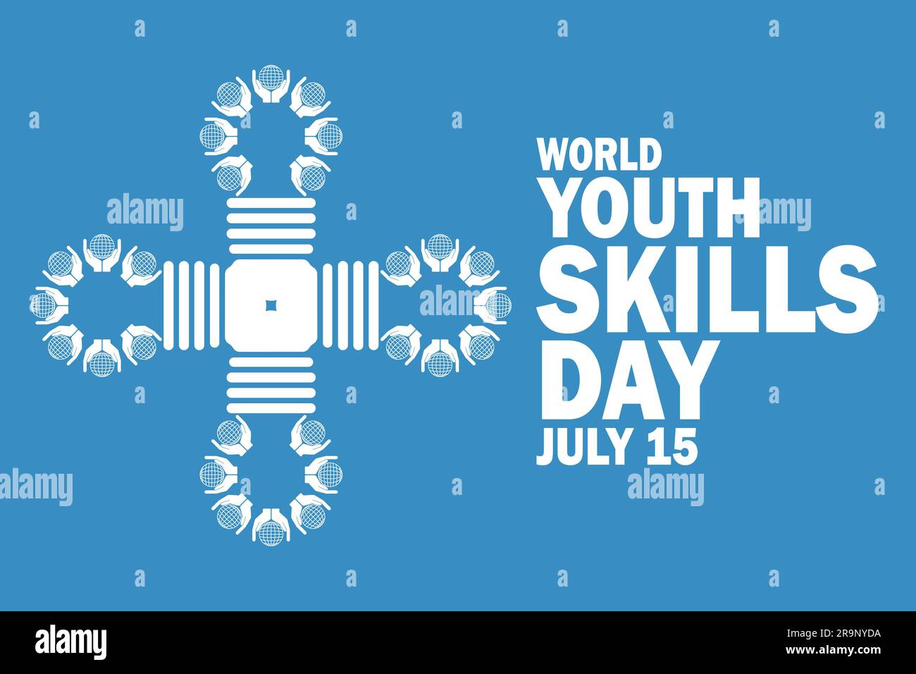 World Youth Skills Day Vector illustration. July 15. Holiday concept ...