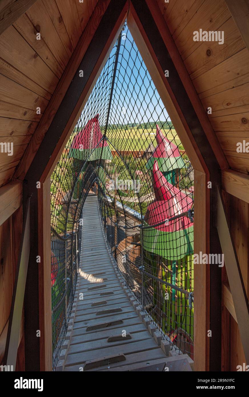 Daytime views of Lillidorei Village at The Alnwick Garden in Alnwick ...