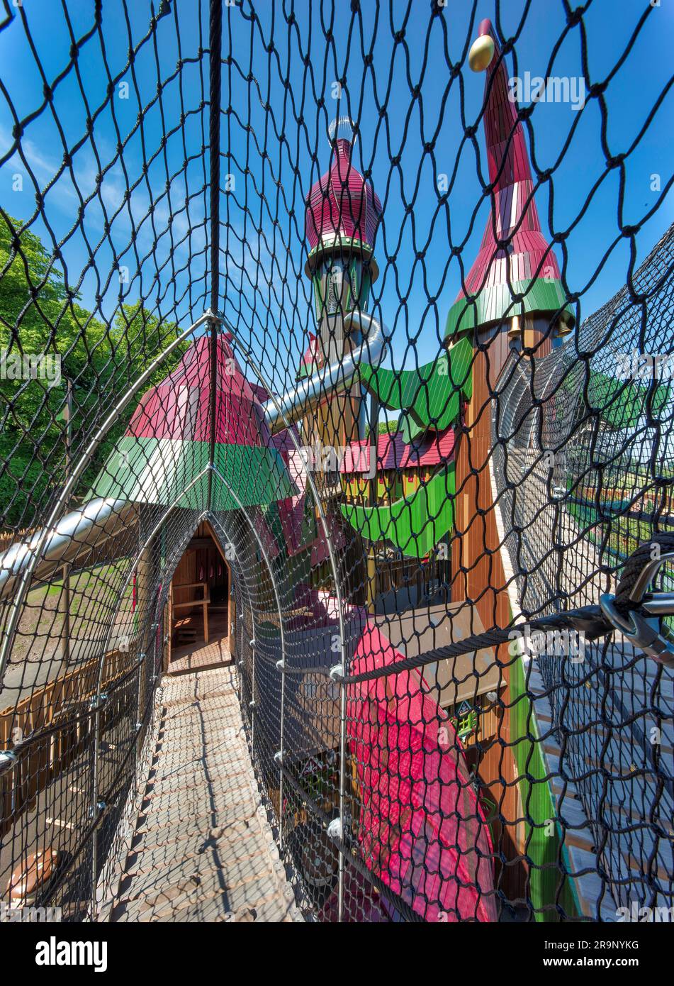 Daytime views of Lillidorei Village at The Alnwick Garden in Alnwick ...