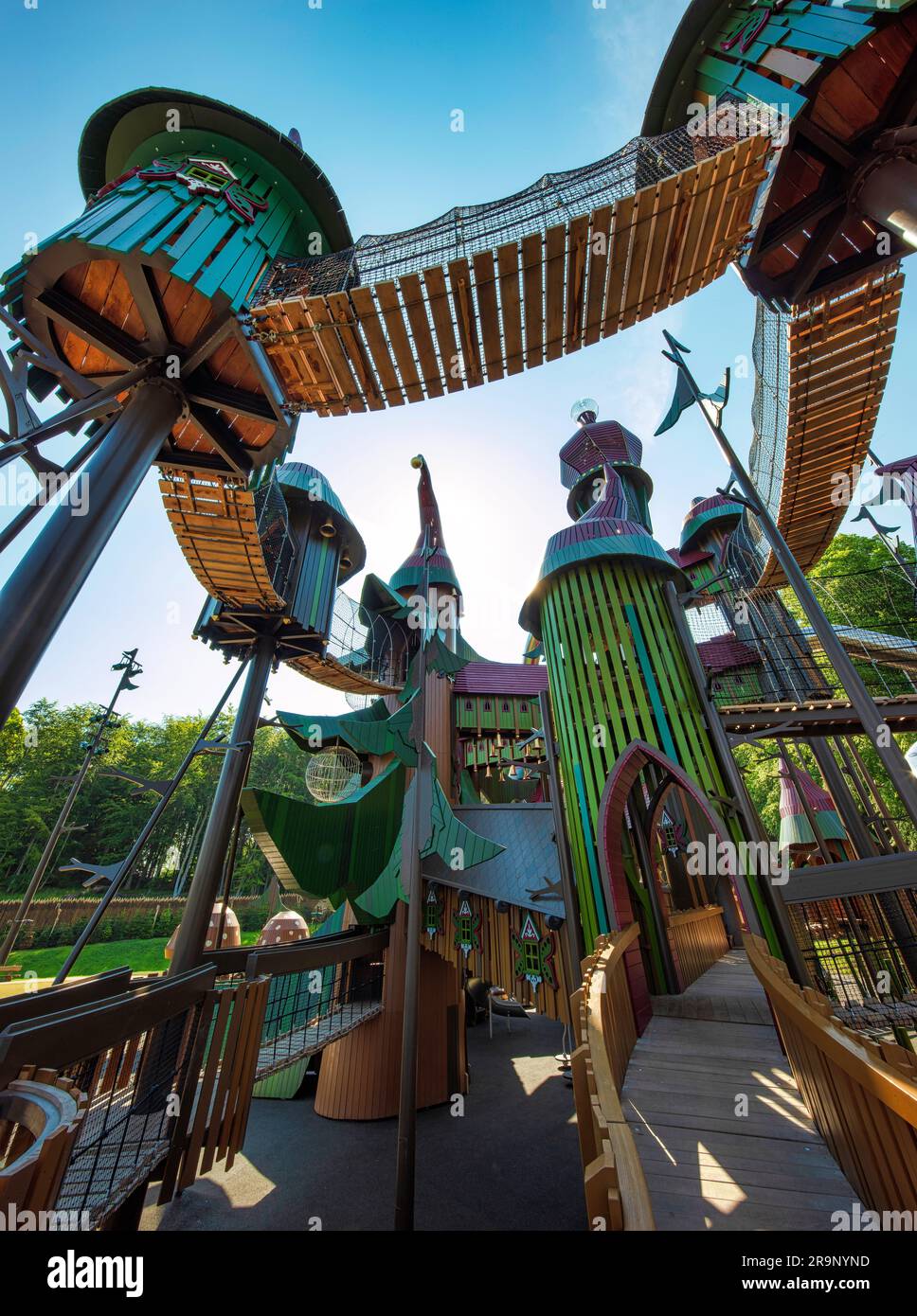 Daytime views of Lillidorei Village at The Alnwick Garden in Alnwick ...
