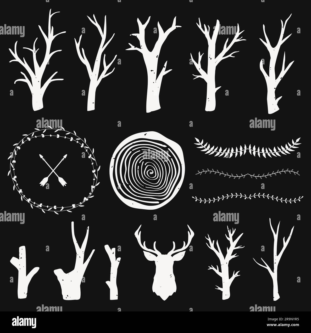 Boho rings Stock Vector Images - Alamy