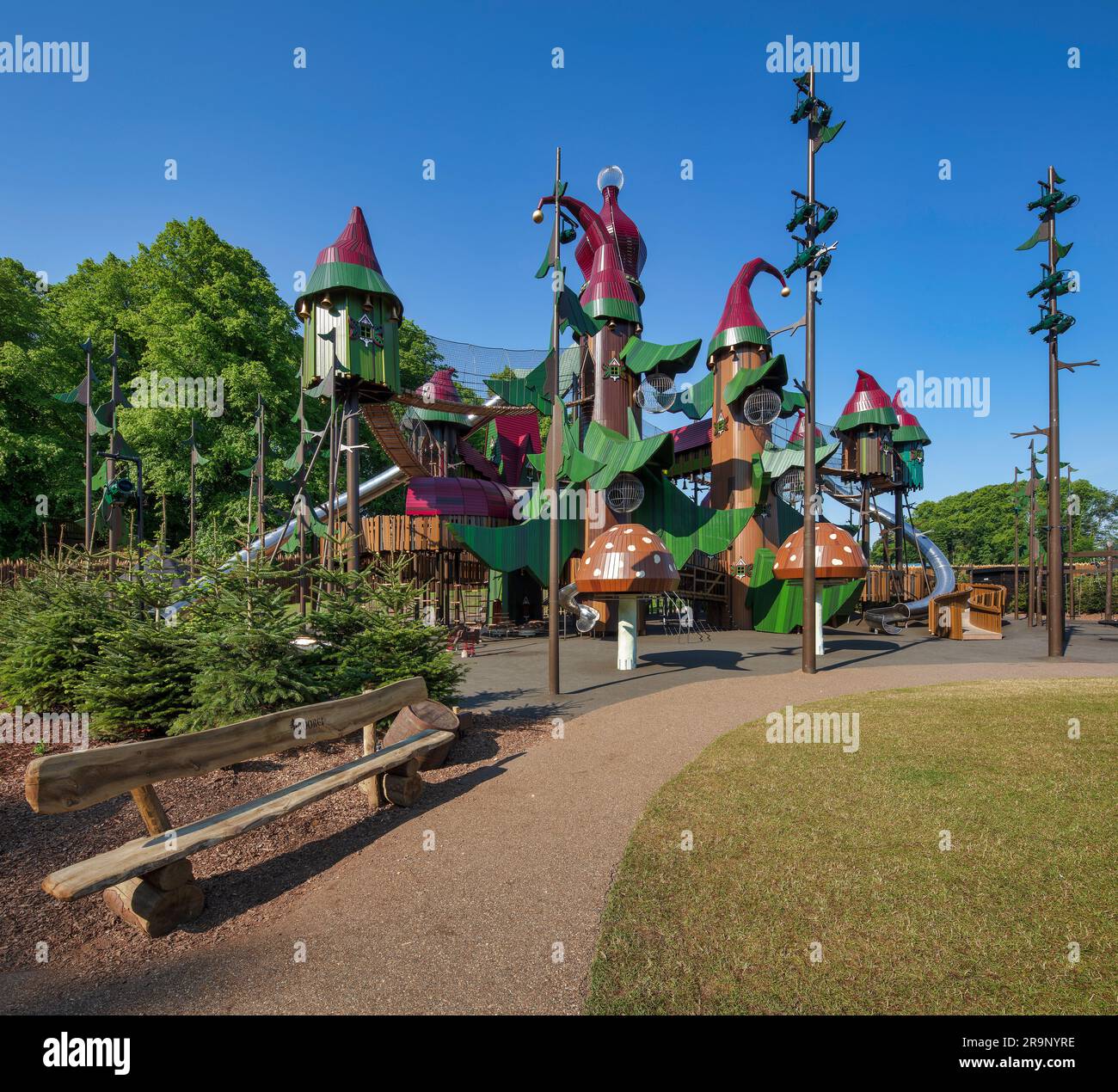 Daytime views of Lillidorei Village at The Alnwick Garden in Alnwick ...