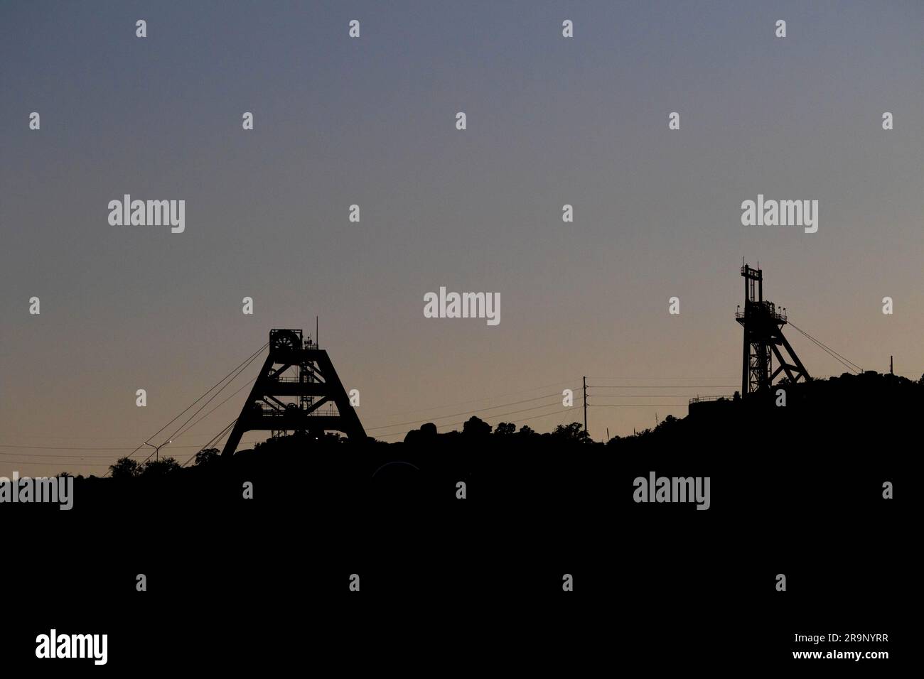 A head frame for a Resolution Copper mine is seen on June 3, 2023, at ...