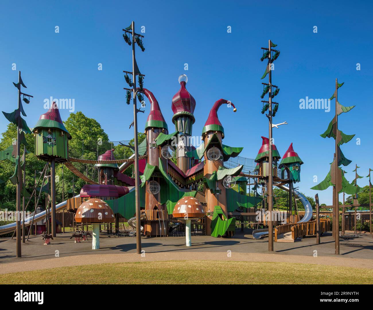 Daytime views of Lillidorei Village at The Alnwick Garden in Alnwick ...
