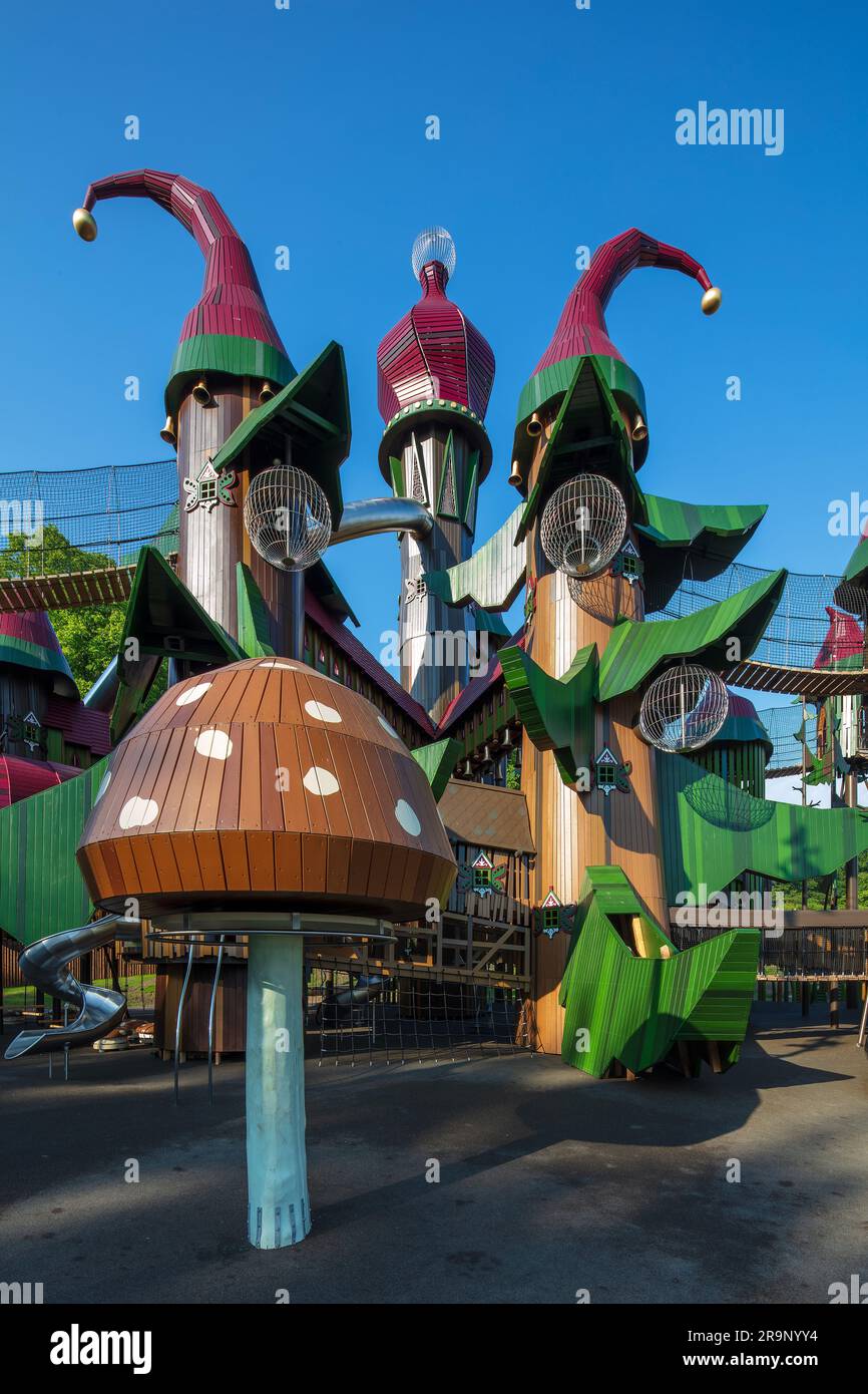 Daytime views of Lillidorei Village at The Alnwick Garden in Alnwick ...