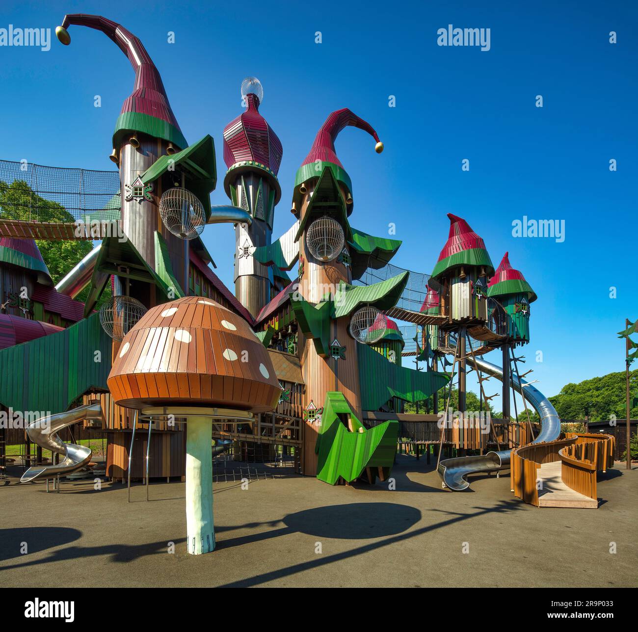 Daytime views of Lillidorei Village at The Alnwick Garden in Alnwick ...