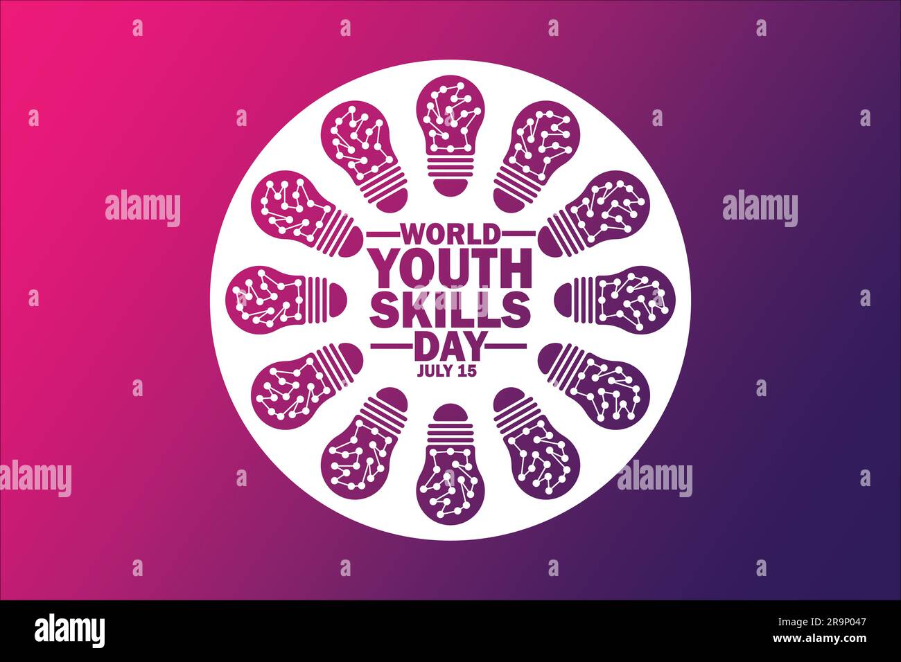 World Youth Skills Day Vector illustration. July 15. Holiday concept ...