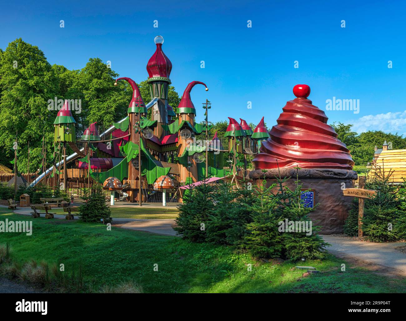 Daytime views of Lillidorei Village at The Alnwick Garden in Alnwick ...