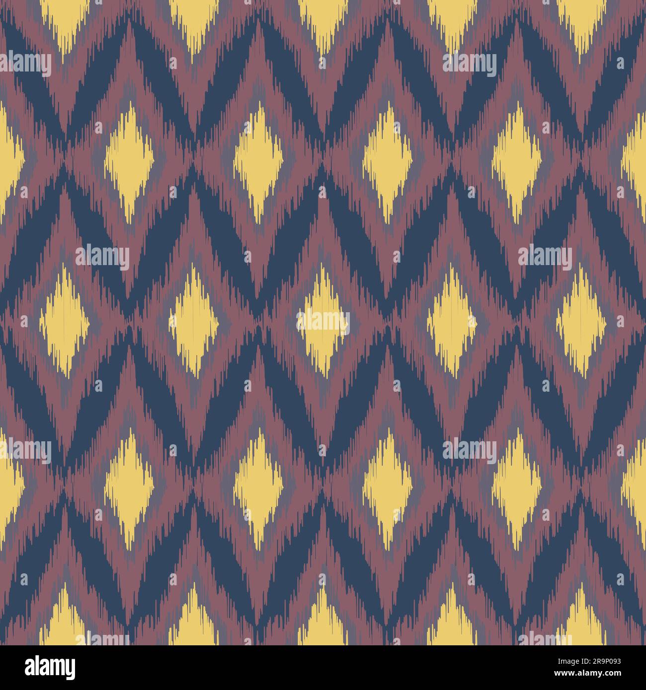 Vector seamless ikat ethnic pattern Stock Vector Image & Art - Alamy