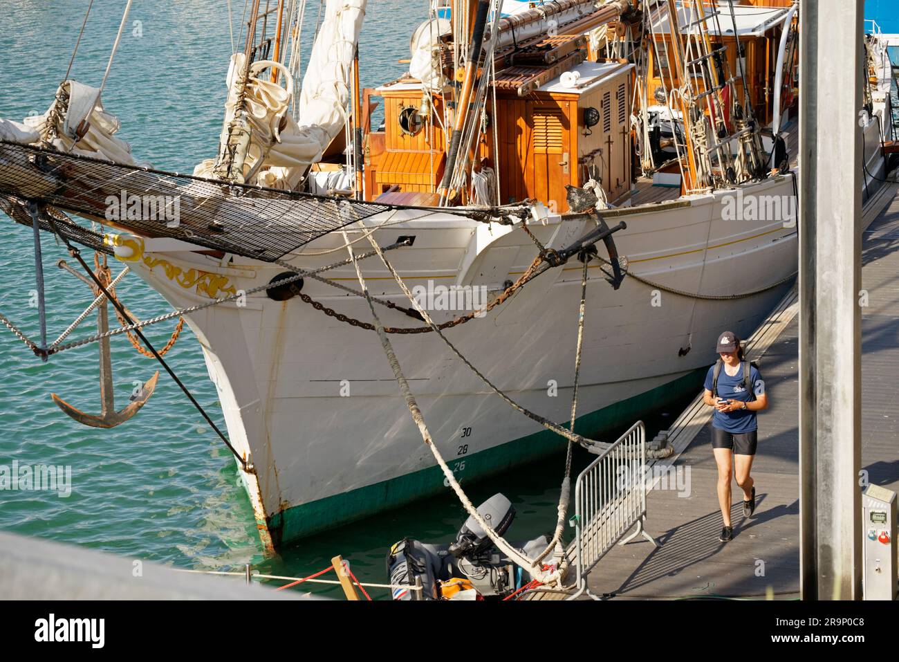 The bow of the schooner, L'Etoile (french navy). Centenary of the ...