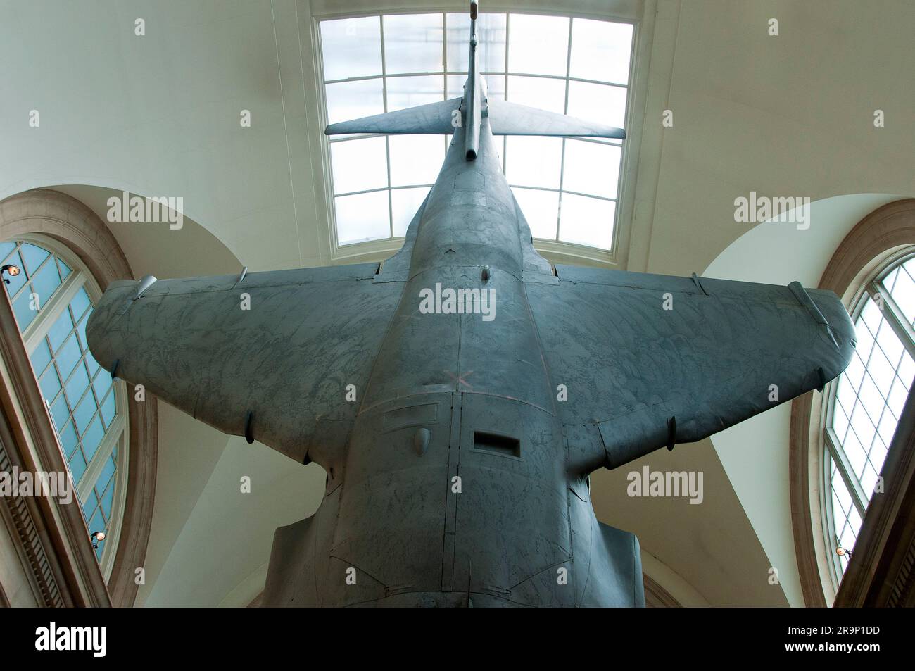 A suspended Sea Harrier - part of the Tate Britain 2010 Duveens ...