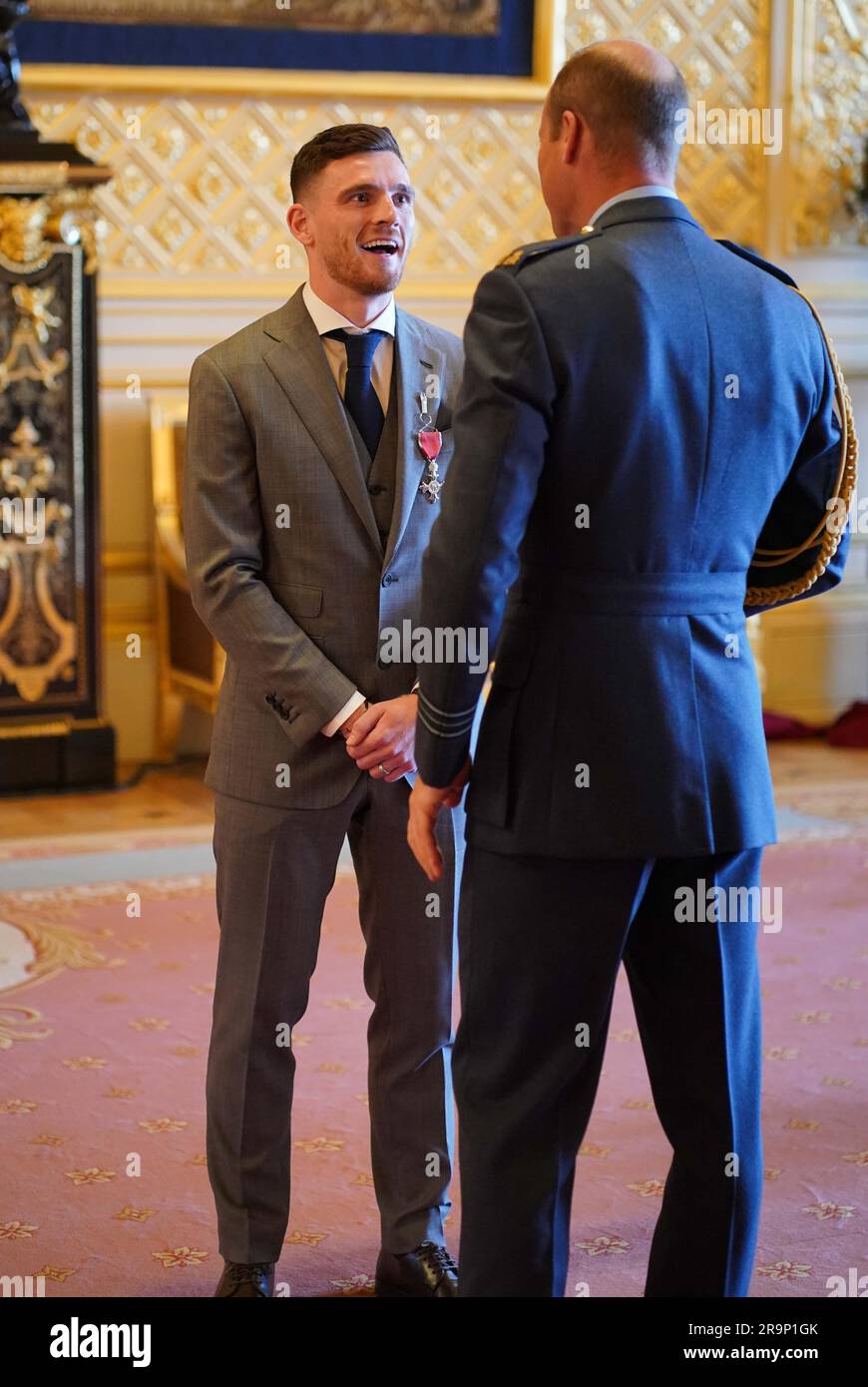 Andy Robertson, from Wilmslow, is made a Member of the Order of the ...