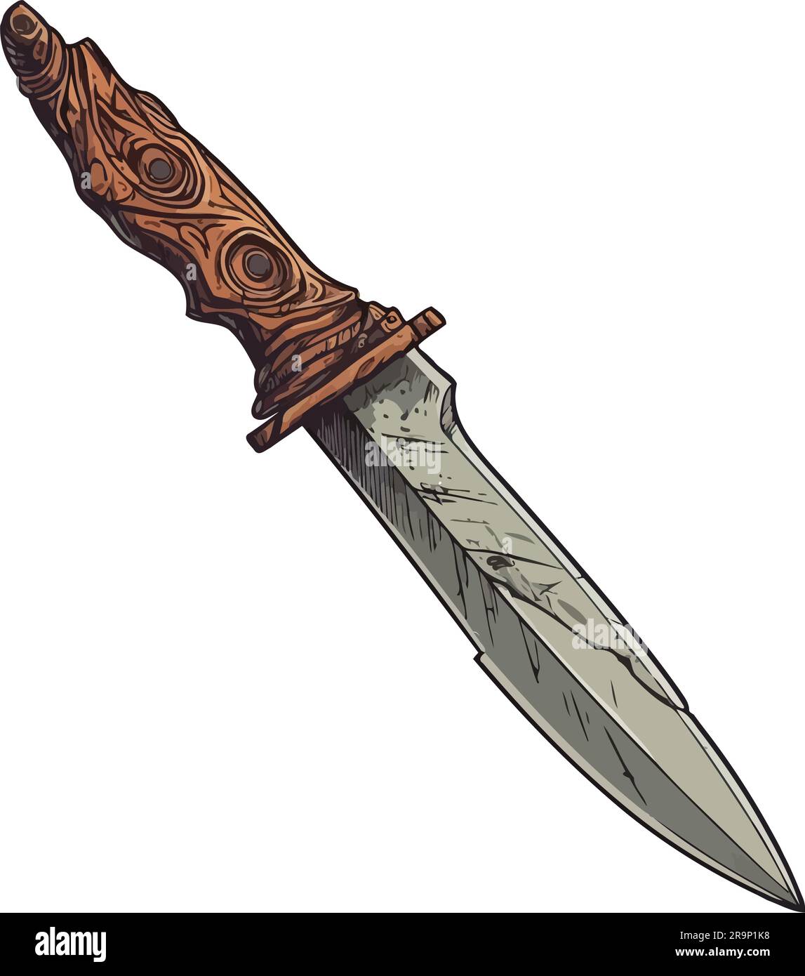 Sharp metal blade over white Stock Vector Image & Art - Alamy