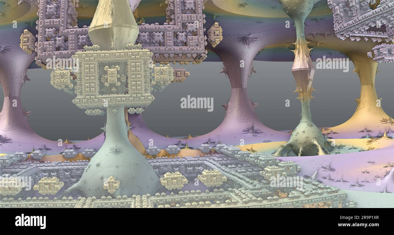 the surface of an alien planet under an alien sun 3d rendering Stock ...