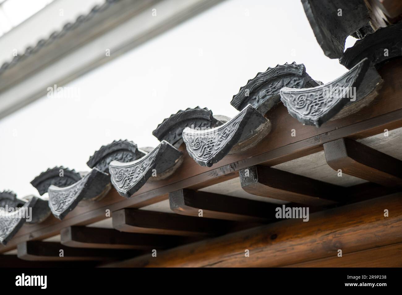 Macro Photograph of Ancient Chinese Roof Tiles Stock Photo - Alamy