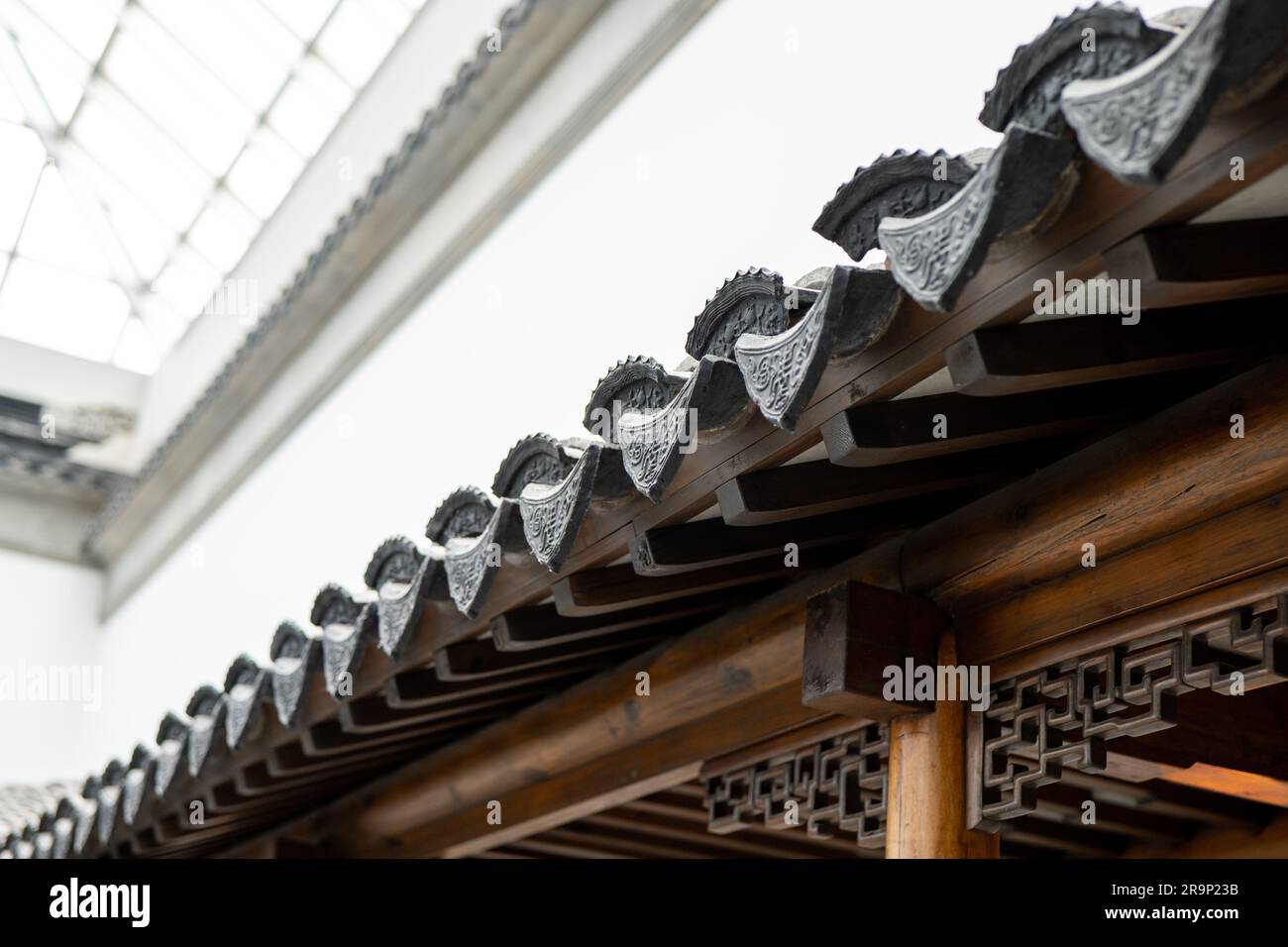 Macro Photograph of Ancient Chinese Roof Tiles Stock Photo - Alamy