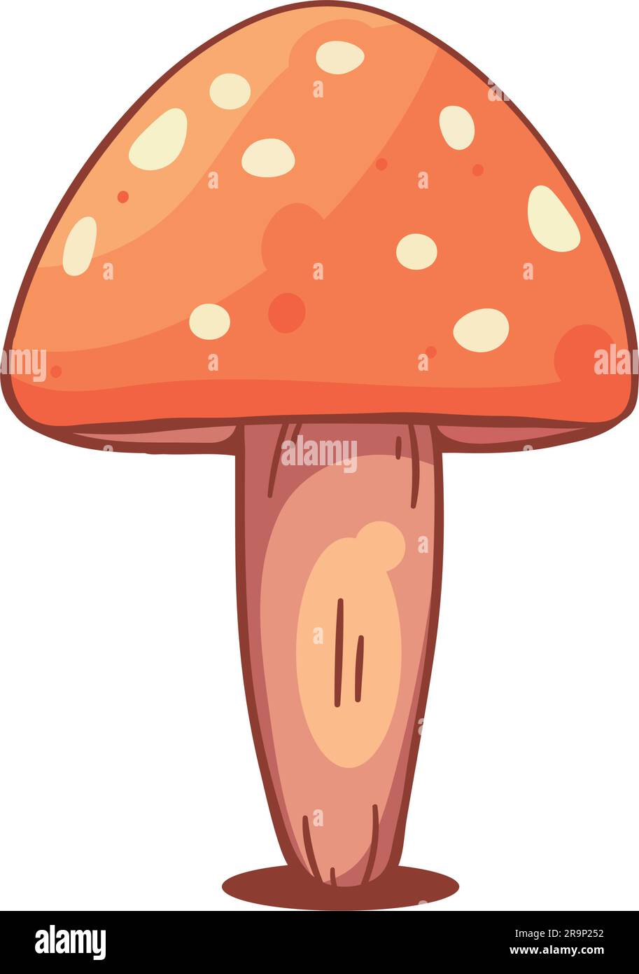 red fungus vector over white Stock Vector Image & Art - Alamy