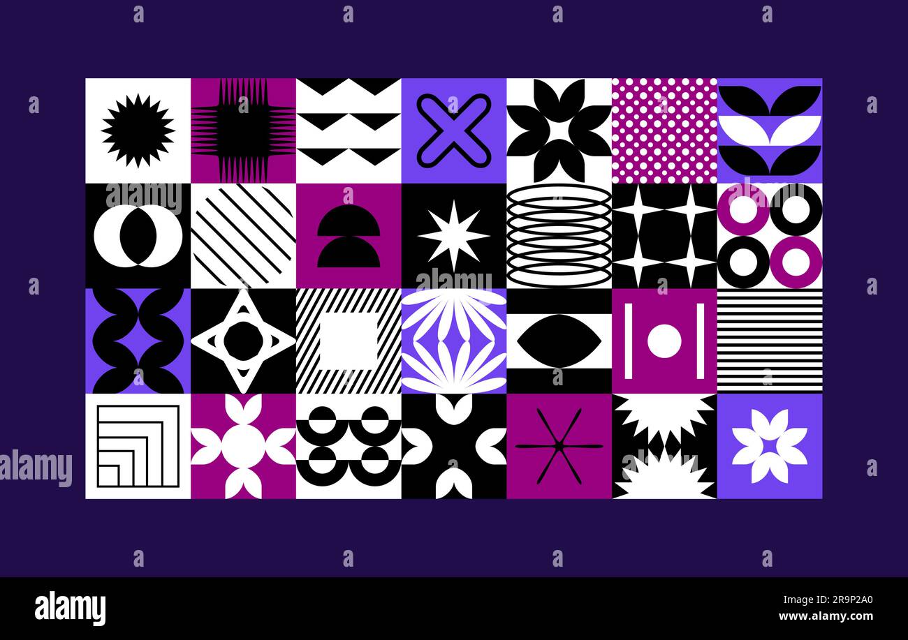 Vector background with abstract colorful minimalistic patchwork ...