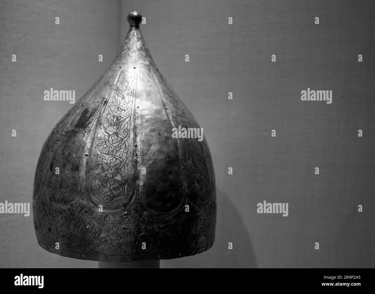 Medieval Islamic Turkish Iron Helmet Stock Photo - Alamy