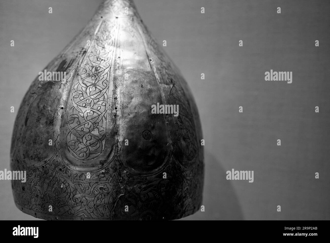 Medieval Islamic Turkish Iron Helmet Stock Photo - Alamy