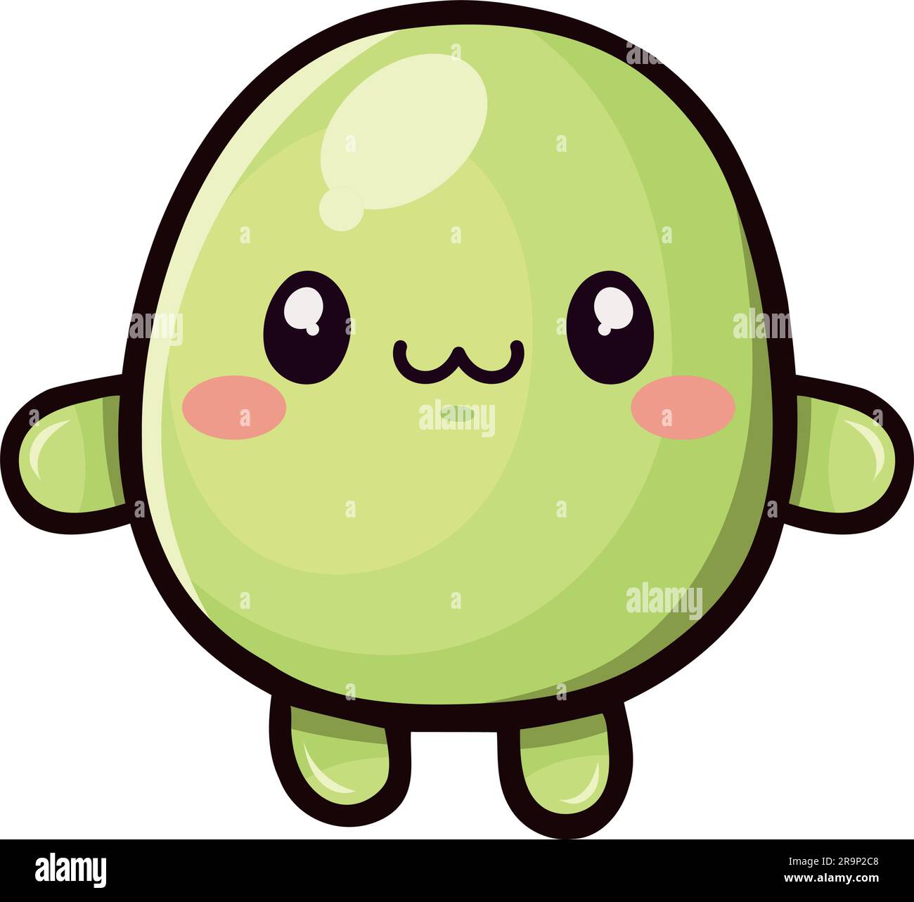 kawaii smiling baby over white Stock Vector Image & Art - Alamy