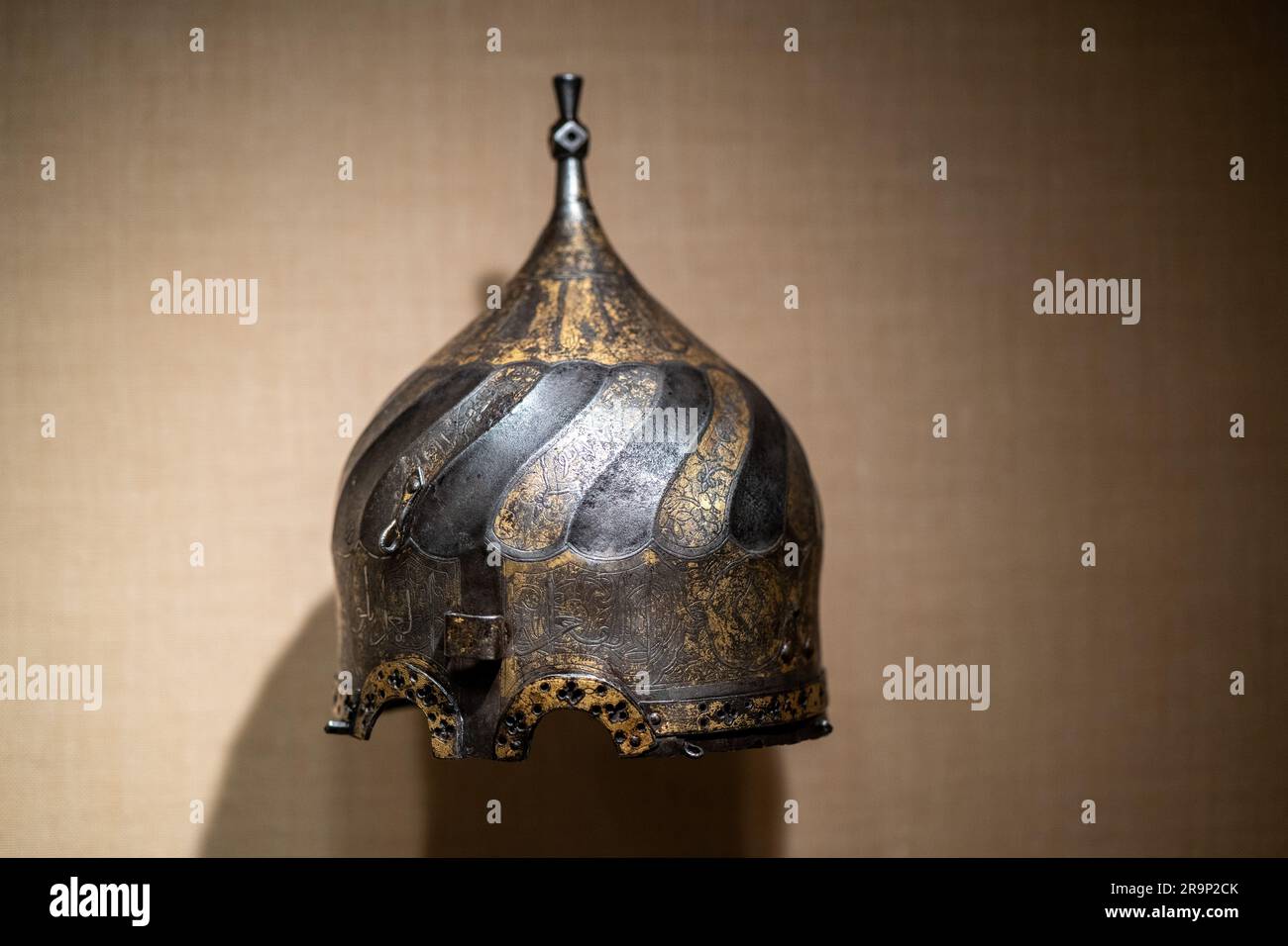 Medieval Islamic Turkish Iron Helmet Stock Photo - Alamy