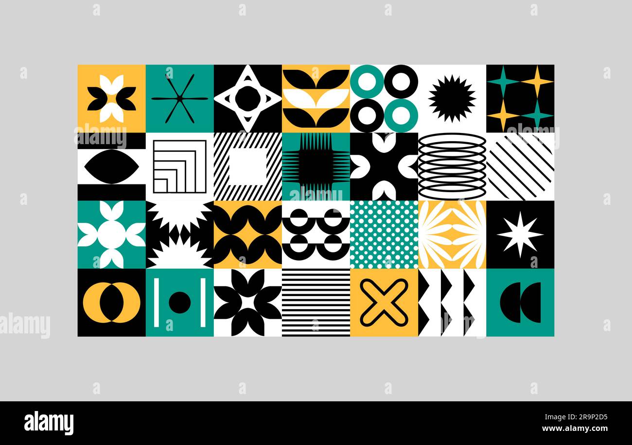 Vector background with abstract colorful minimalistic patchwork ...