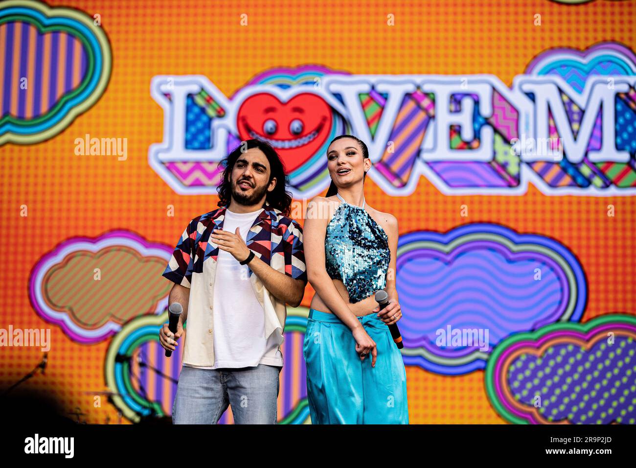Max Angioni and Mariasole Pollio Stock Photo - Alamy