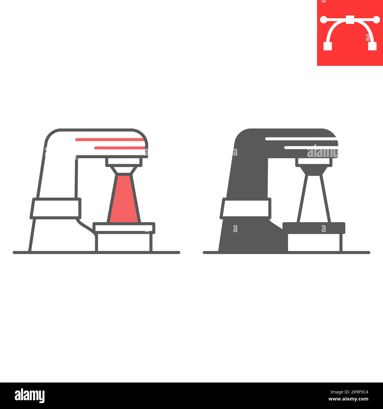 Radiation treatment scan Stock Vector Images - Alamy