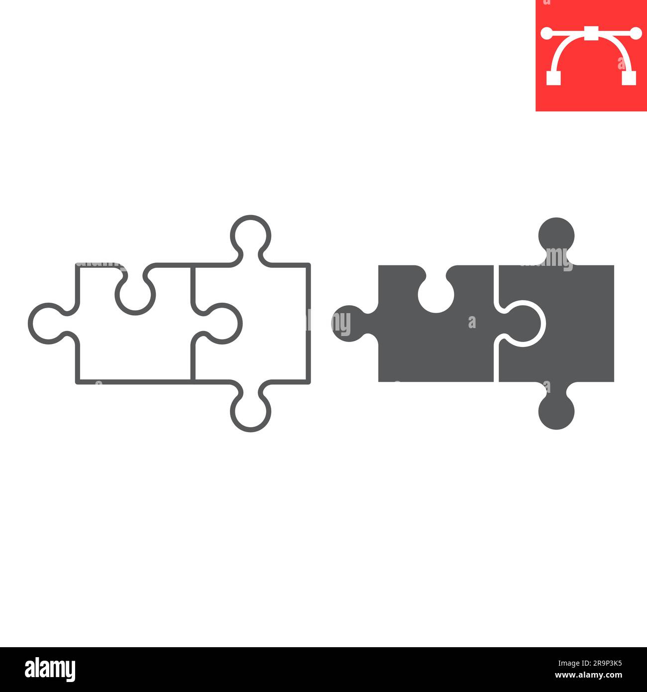 Clipart puzzle pieces together vector vectors hi-res stock photography and images - Alamy
