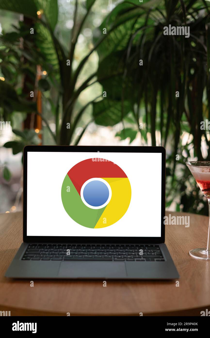 Odessa, Ukraine - June 14, 2023: Laptop computer displaying logo of ...