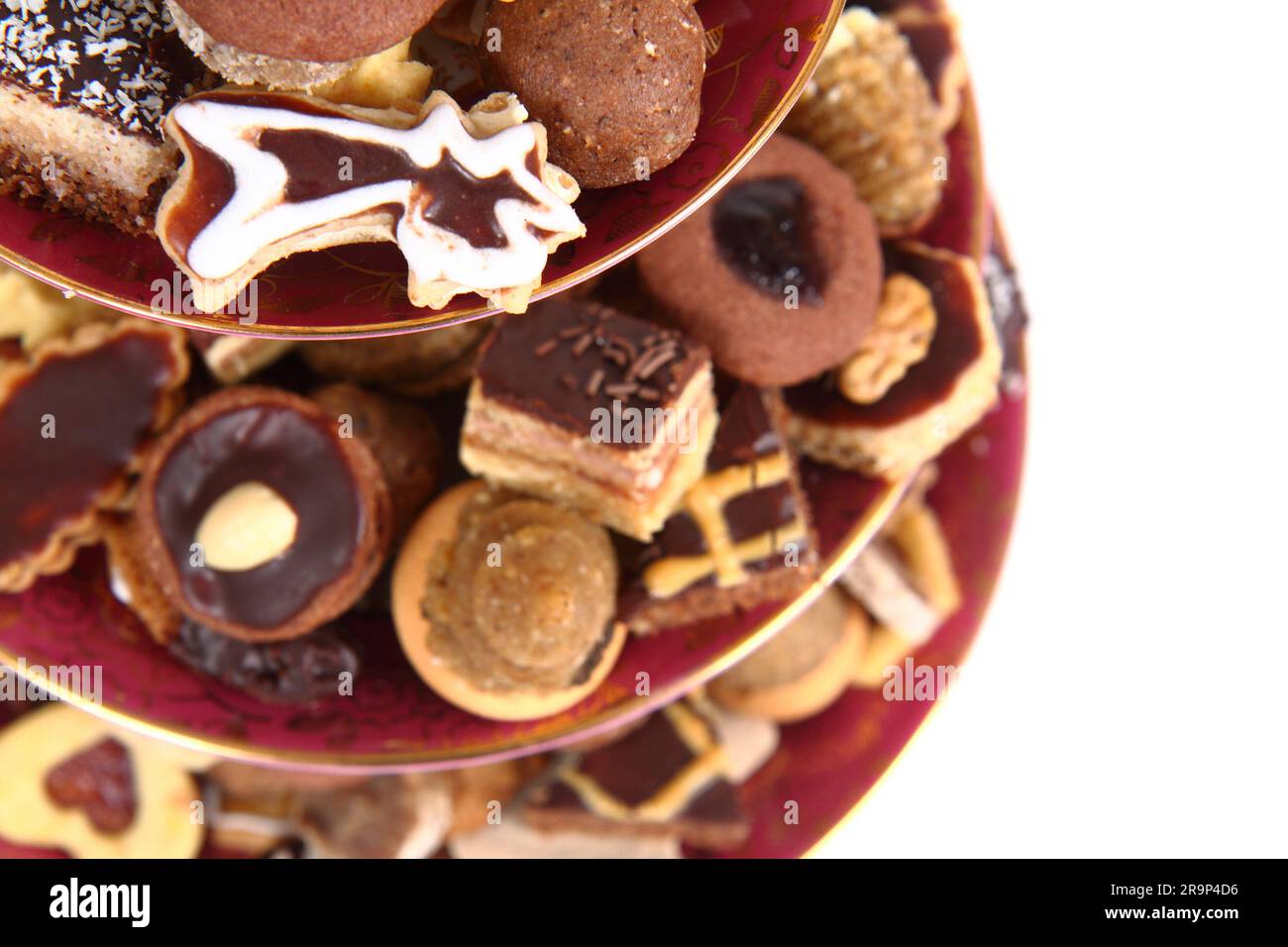 traditional czech christmas cookies isolated on the white background ...