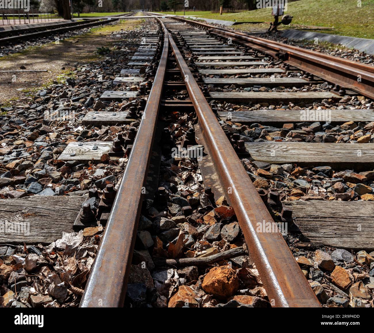 Old And Rusted Rails And Tracks In Gleisdreieckpark, Berlin, Germany ...