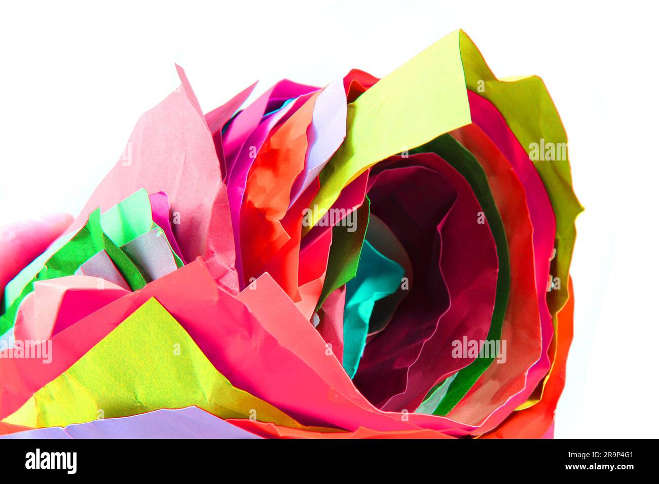 color paper roll as very nice rainbow background Stock Photo - Alamy