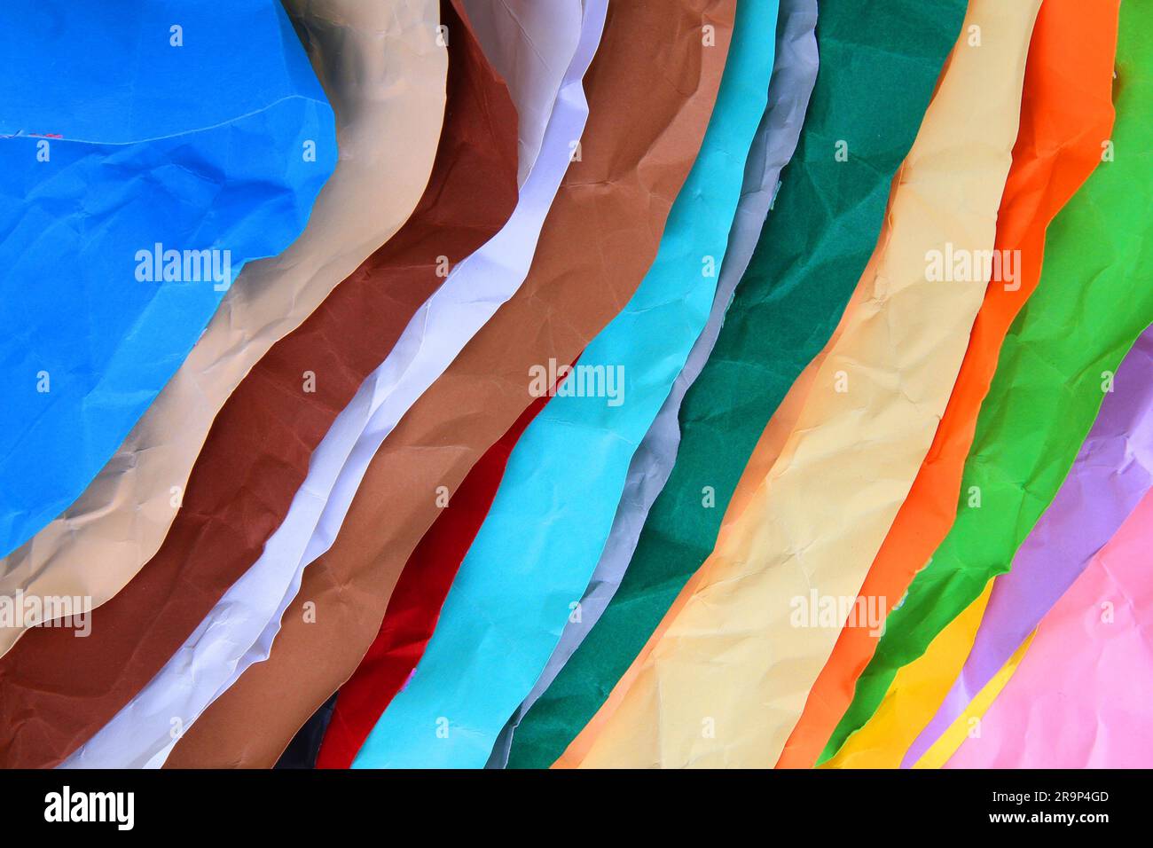 color papers stack as very nice color background Stock Photo - Alamy