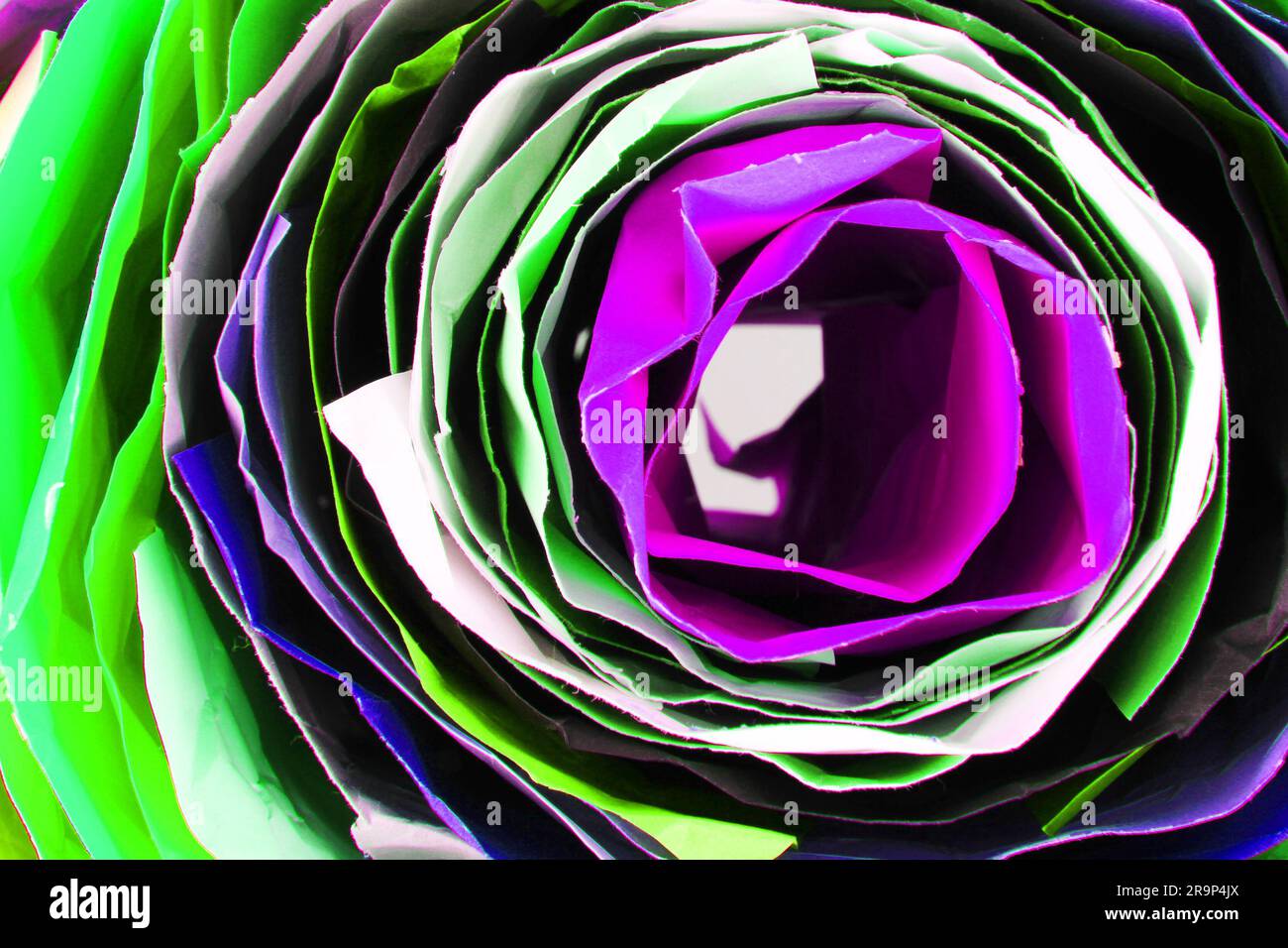 color paper roll as very nice rainbow background Stock Photo - Alamy