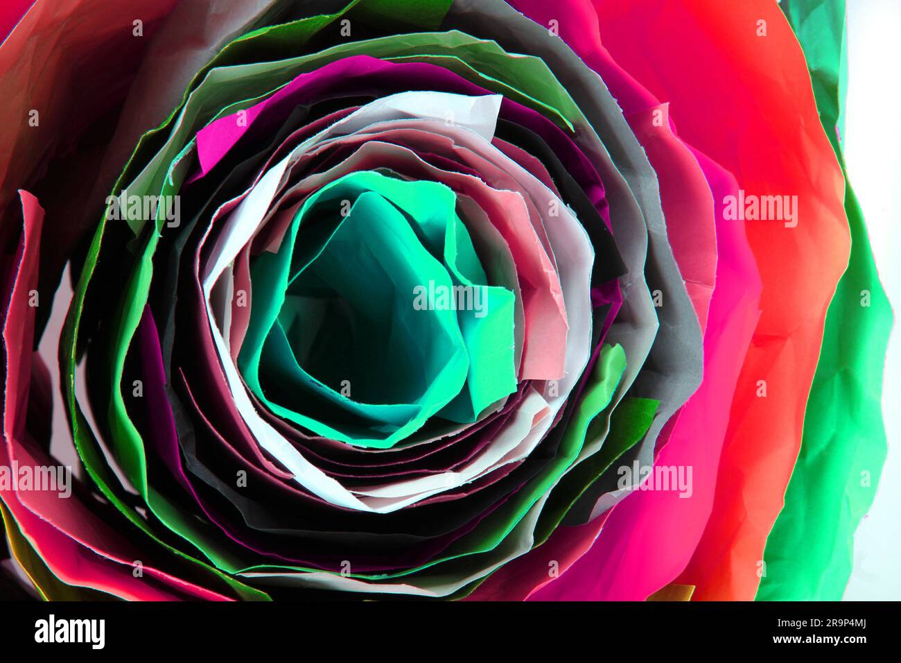 color paper roll as very nice rainbow background Stock Photo - Alamy