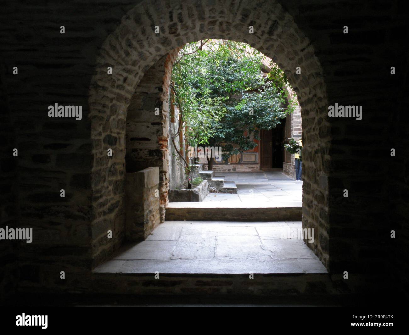 The Monastery of Iviron is a monastery built on Mount Athos Stock Photo ...