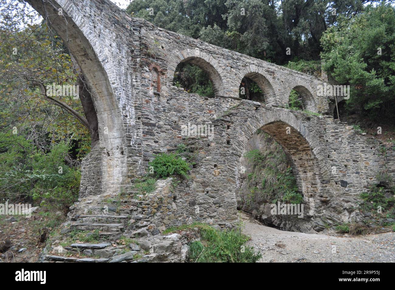 The Monastery of Iviron is a monastery built on Mount Athos Stock Photo ...