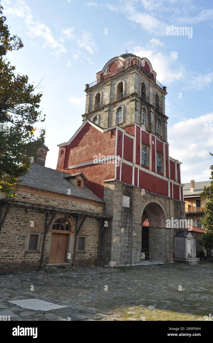 The Monastery of Iviron is a monastery built on Mount Athos Stock Photo ...