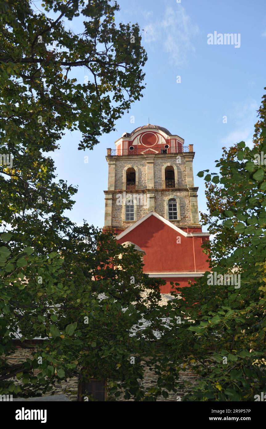 The Monastery of Iviron is a monastery built on Mount Athos Stock Photo ...